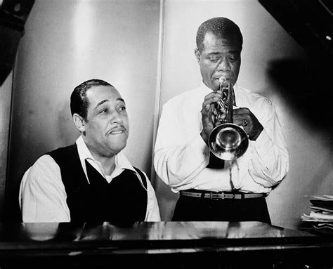 Duke Ellington At The Piano And Louis Armstrong On New York The