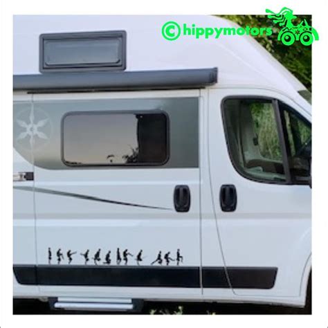 Python Silly Walks Decals Made Using Durable Colourfast Vinyl