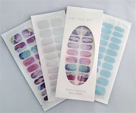 Soft Sticker Uv Lamp Semi Cured Gel Nail Sticker Quanyan