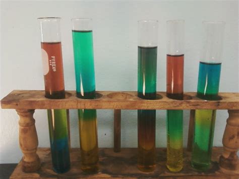 Mrs Blocks Chemistry Three Layer Density Column Lab