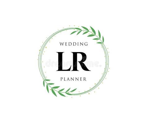 Lr Initials Letter Wedding Monogram Logos Collection Hand Drawn Modern Minimalistic And Floral