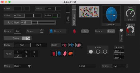 Touchdesignerでuiの参考になるgal Imaginam