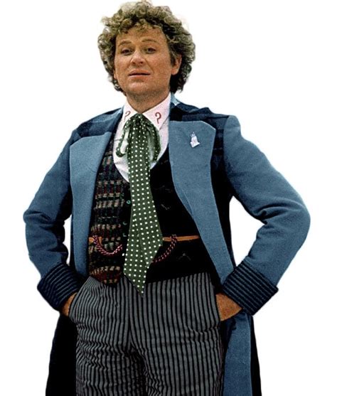 Colin Baker The Sixth Doctor Who 6th Doctor Blue Coat
