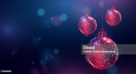 와이어 프레임 크리스마스 공 낮은 폴리 스타일 크리스마스 또는 새해의 개념에 대한 배너 파란색 배경에 추상 적 현대 3d 벡터 그림 크리스마스에 대한 스톡 벡터 아트 및