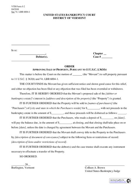 Fillable Online Vtb Form J 2 Fax Email Print Pdffiller