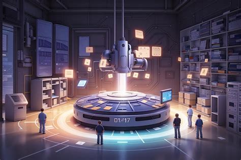 Premium Photo Data Processing Concept Illustration