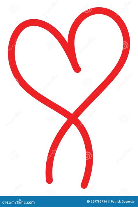 Simple Red Heart Icon Stock Vector Illustration Of Flat 259786734