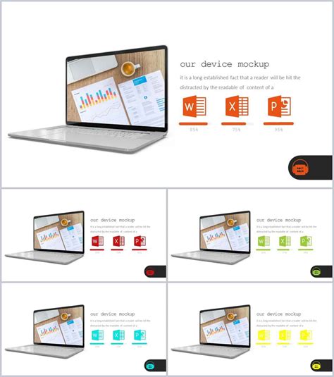 Ppt 템플릿 컴퓨터 And 파워포인트 회색 배경 Poipl