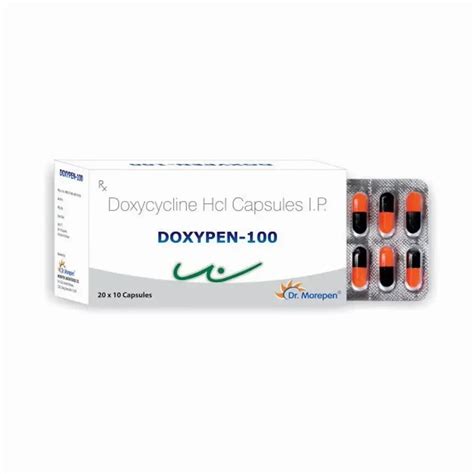Doxycycline 100mg Capsules At ₹ 180 Stripe Doxycycline And Lactic Acid Bacillus Capsules In