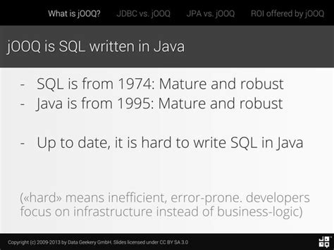 Why Your Developers Need Jooq Ppt