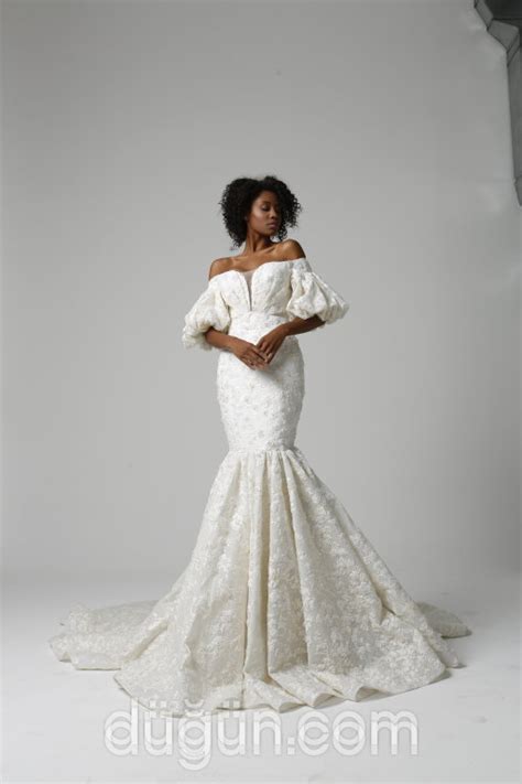 Çırağan Couture Crc 16 Balık Kesim Düşük Omuz Modern Gelinlik