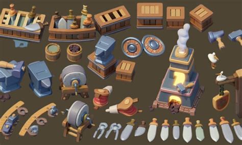 Stylized 3d Model Low Poly Game Assets Texturing Game Art In Blender