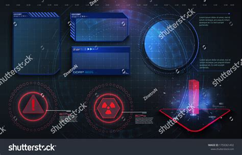 Hud Ui Gui Futuristic User Interface Stock Illustration Shutterstock