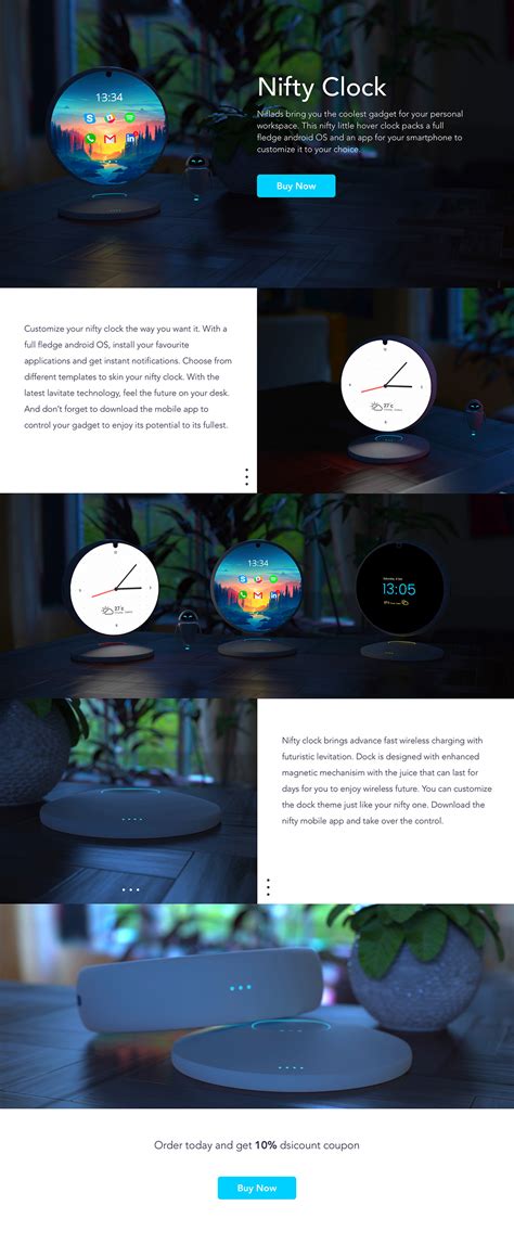 Nifty Hover Clock On Behance