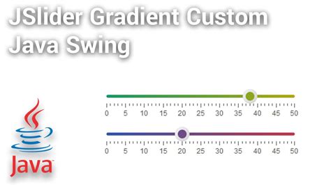 Jslider Gradient Custom Using Java Swing Ui Youtube