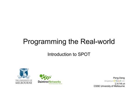 Programming The Real World Ppt
