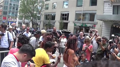 Topless Parade In New York Part I On Sunday August 23 2015 Nudity