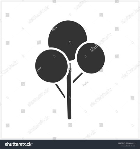 Tree Clipart Isolated Stencil Icon Vector Stock Vector Royalty Free 2035506575 Shutterstock