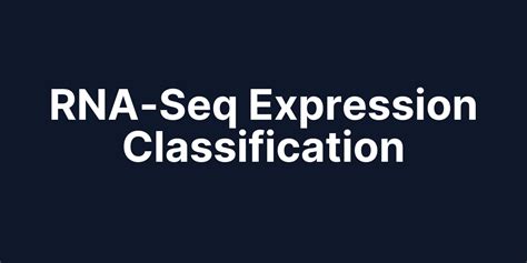 Rna Seq Expression Classification St Jude Cloud Docs