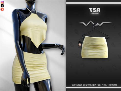 The Sims Resource Clothes Set 189 Skirt Bd632