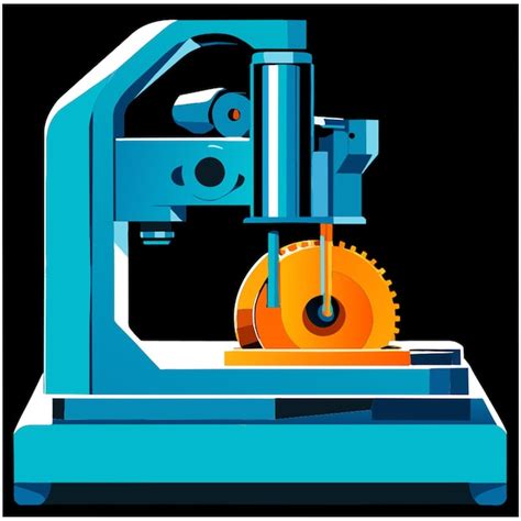 Cnc Machine Vector Illustration Premium AI Generated Vector