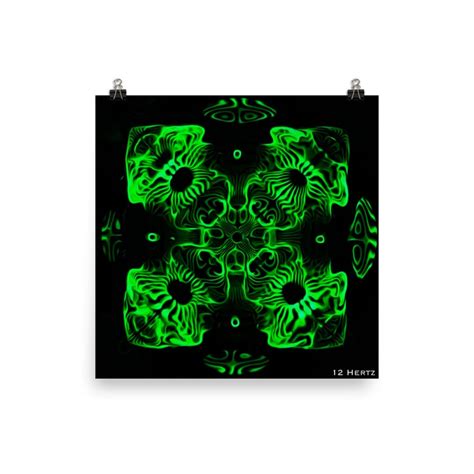 Cymatic Glyph Harmonic Vibrational Patterns 12 Hz Sound Frequency
