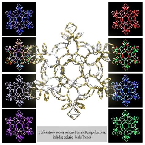 Holidynamics Dynamic Rgbww Snowflake Hexagonal 30