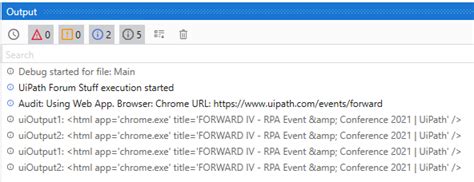 How Does Output Ui Element Work On Use Applicationbrowser Activity Activities Uipath