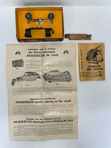 Marklin Electric Lighting Set No 1110 B From 19501953 Marklinstop Shop