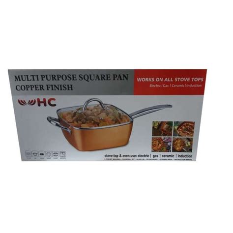 Jual Multi Purpose Square Pan Copper Finish Hc Panci Serbaguna Di