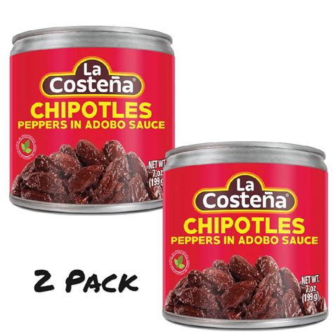 La CosteÃ±a Chipotle Peppers In Adobo Sauce Canned 7 Oz Smoky