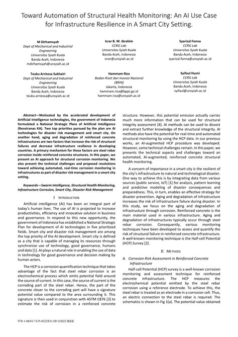 Pdf Toward Automation Of Structural Health Monitoring An Ai Use Case For Infrastructure