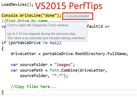 Vs2015 Debugging And Performance Features Perftips