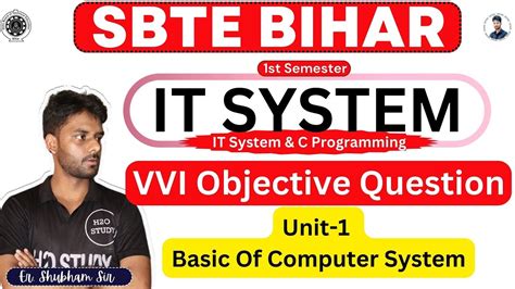 Bihar Polytechnic 1st Semester It System Basic Of Computer System Vvi
