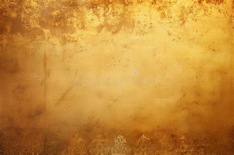 Rich And Luxurious Gold Texture Wall Background With Shimmering Patterns And Opulent Touch Stock