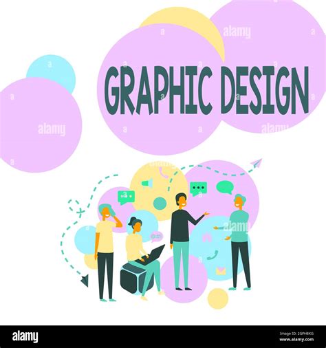 Hand Writing Sign Graphic Design Concept Meaning Art Or Skill Of Combining Text And Pictures In