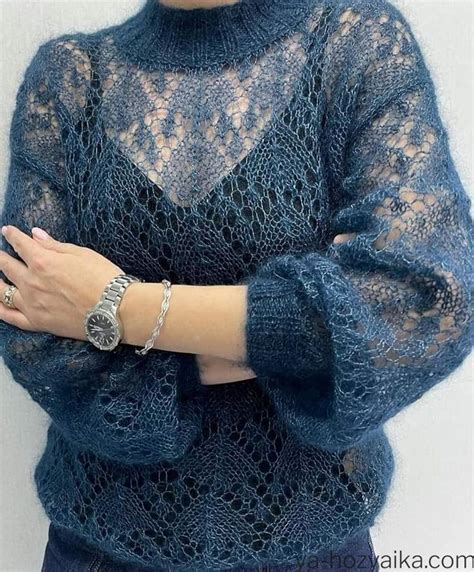 Джемпер ніжним візерунком Pullover Stricken Strickjacke Stricken Stricken Und Häkeln