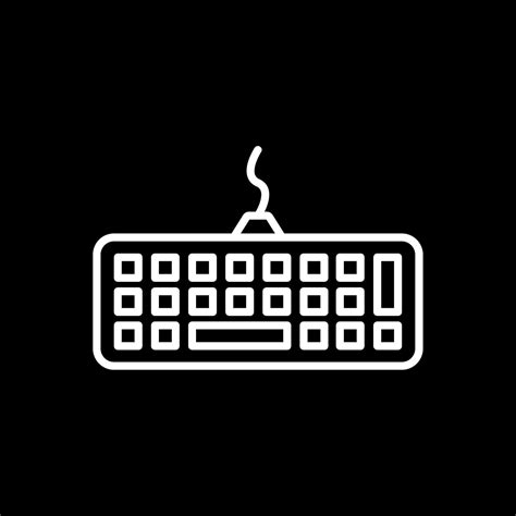 Keybord Line Inverted Icon Design 43950891 Vector Art At Vecteezy