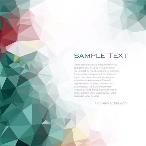 Polygonal Triangular Green Background Design