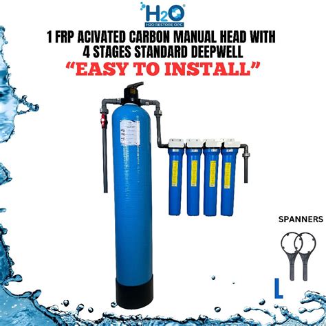 1 Frp Activated Carbon Manual Head With 4 Stages Standard Deepwell Set