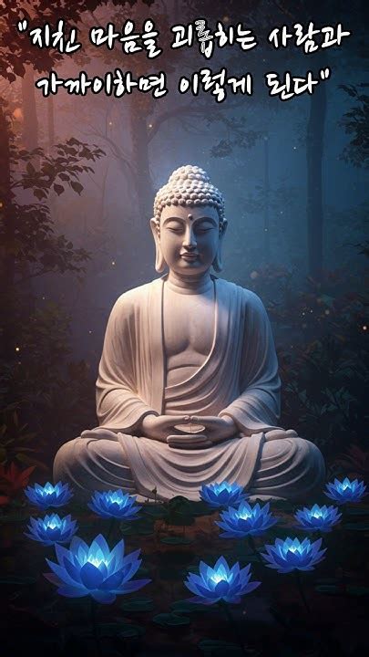 지친 마음을 괴롭히는 사람과 가까이하면 이렇게 된다│부처님 말씀│불교명언│삶의 지혜│인생명언│인생조언 명언 자기수행 좋은글