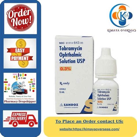 Tobramycin Eye Drop 10 Ml At ₹ 30 Piece In Nagpur Id 2852487594955
