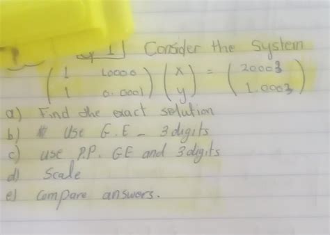 Solved Of Consider The System Chegg