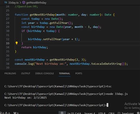 100daystask 33daytask 33daytask Typescript 100daystask