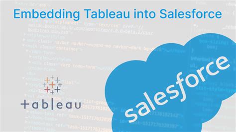 How To Embed Tableau Dashboards Into Salesforce The Information Lab