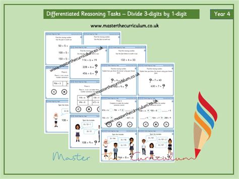 Year 4 Differentiated Reasoning Tasks Dividing 3 Digit Numbers By 1 Digit Master The Curriculum