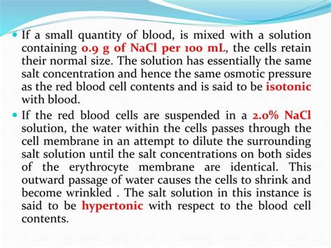 Bufferpptxbuffer Solutions Freezing Poin Tonicity Osmosis Etc Isotonic