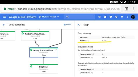 Gcloud Dataflow Step Execution Time Stack Overflow