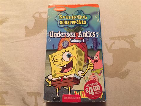 Spongebob Squarepants Undersea Antics Volume 1 2002 Vhs Spongebob