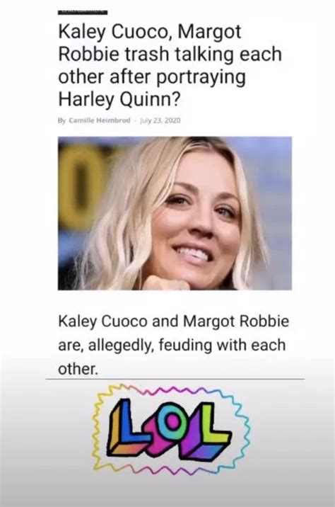 Kaley Cuoco Sets Record Straight On Margot Robbie Feud